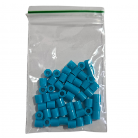 ANILHA ABERTA PLÁSTICA P/ MARCAÇÃO 3 mm VERDE PISCINA - 50 UN