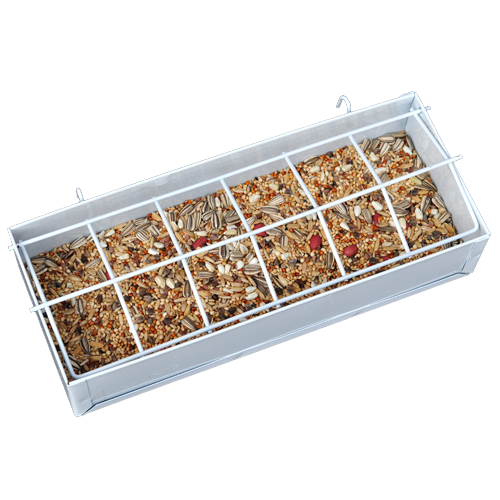 COCHO DE METAL C/ GRADE MÓVEL - EPÓXI BRANCO - GRANDE